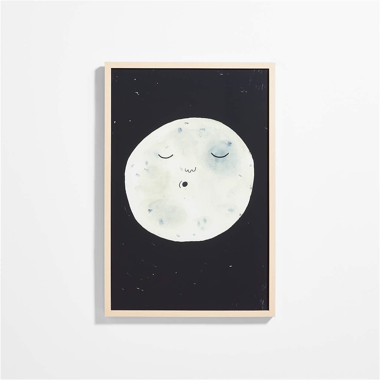 Resting Moon Large Framed Wall Art Print + Reviews | Crate & Kids
