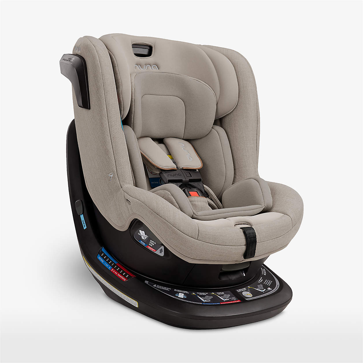 Nuna REVV Hazelwood Light Brown Convertible Rotating Baby Car Seat ...