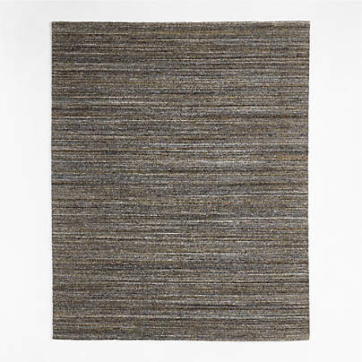 Juneau Wool Charcoal Grey Area Rug 6'x9' + Reviews | Crate & Barrel