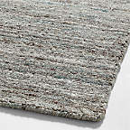 Rimini Wool Loop Steel Blue Area Rug 9'x12' + Reviews | Crate & Barrel