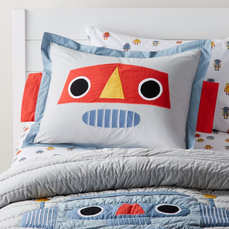 Robot Kids Pillow Sham + Reviews | Crate & Kids