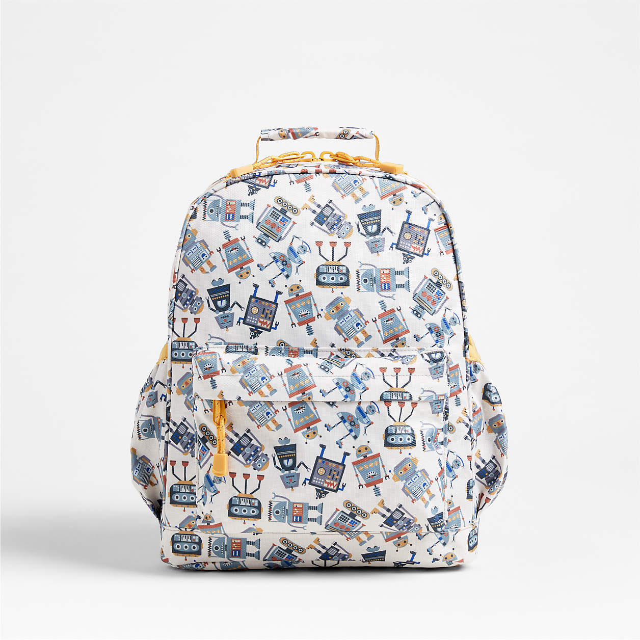 Robot Personalized Medium Kids School Backpack with Side Pockets ...