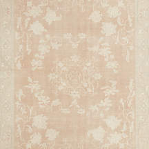 Rochelle Traditional Floral Sand Beige Area Rug 9'x12' | Crate & Barrel