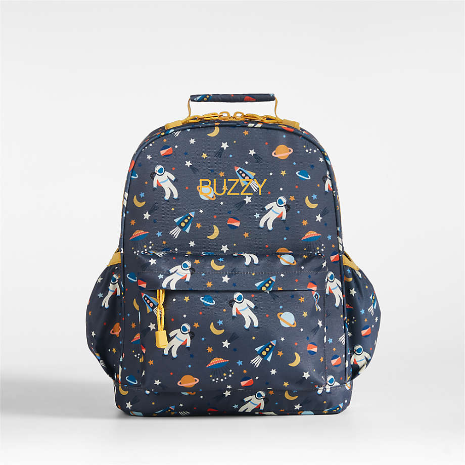 Outer Space Explorer Personalized Medium Kids School Backpack with Side ...