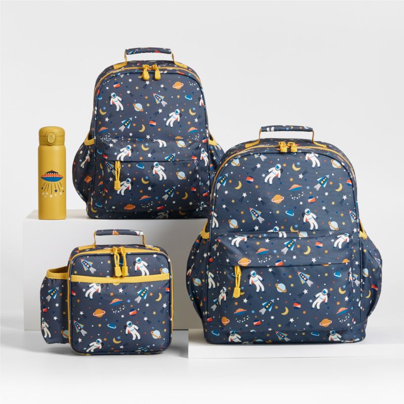 Outer Space Explorer Personalized Medium Kids School Backpack with Side ...