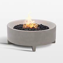 Neighbor Rook Round Stone Propane Fire Table + Reviews | Crate & Barrel