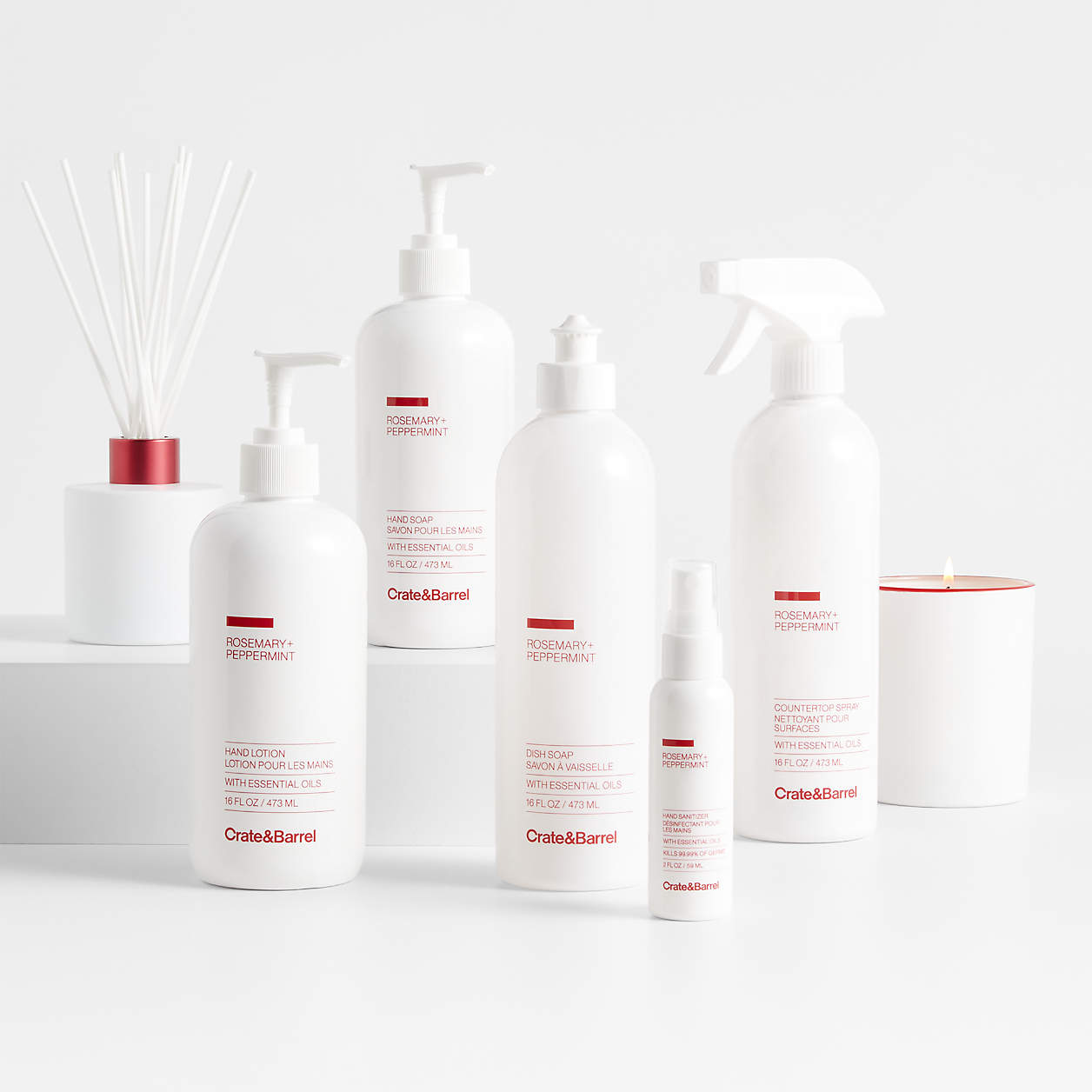Rosemary + Peppermint Full 7-Piece Fragrance Collection | Crate & Barrel