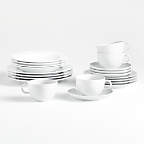 Roulette 16-Piece Dinnerware Set + Reviews | Crate & Barrel
