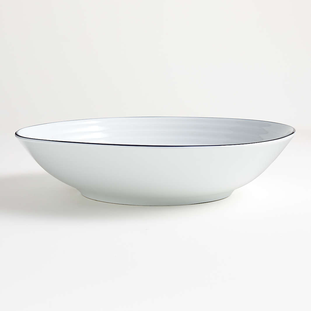 Roulette White Ripple Dinnerware | Crate & Barrel Canada