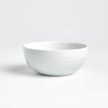 Roulette White Bowls, Set of 8 + Reviews | Crate & Barrel