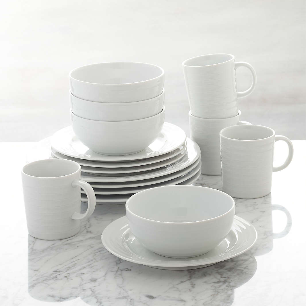 White Porcelain Dinnerware | Crate & Barrel