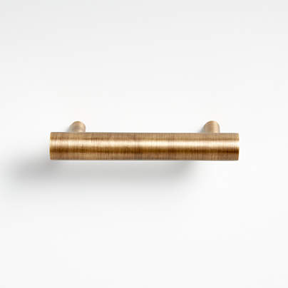 Mason Marble Hardware 6" Brass Bar Pull + Reviews | Crate & Barrel