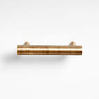 Round 3" Antique Brass Bar Pull + Reviews | Crate & Barrel