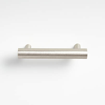 Oval 3" Brushed Nickel Bar Pull + Reviews | Crate & Barrel Canada