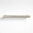 Round 6" Brushed Nickel Bar Pull + Reviews | Crate & Barrel