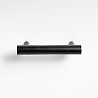 Round 3" Matte Black Bar Pull + Reviews | Crate & Barrel