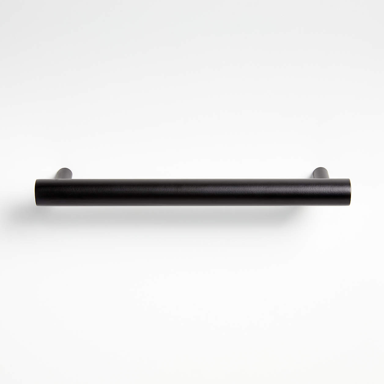 Round 6" Matte Black Bar Pull + Reviews | Crate & Barrel