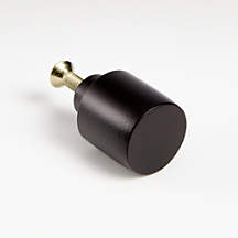 Round 3" Matte Black Bar Pull + Reviews | Crate & Barrel