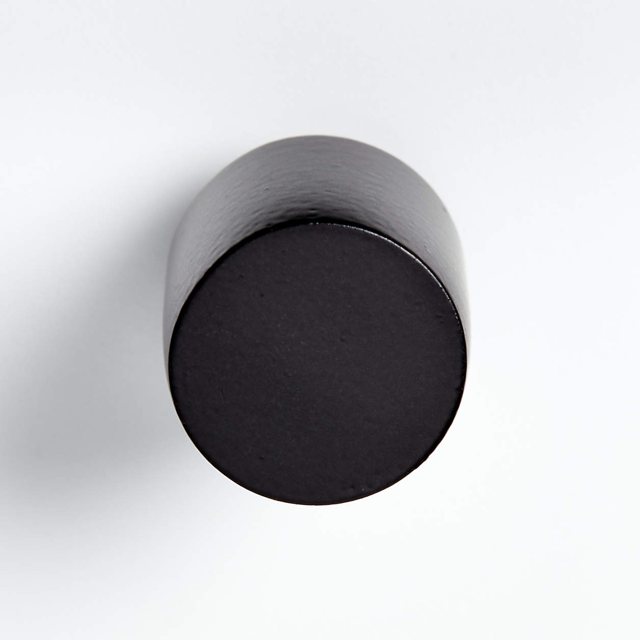 Round Matte Black Knob + Reviews | Crate & Barrel