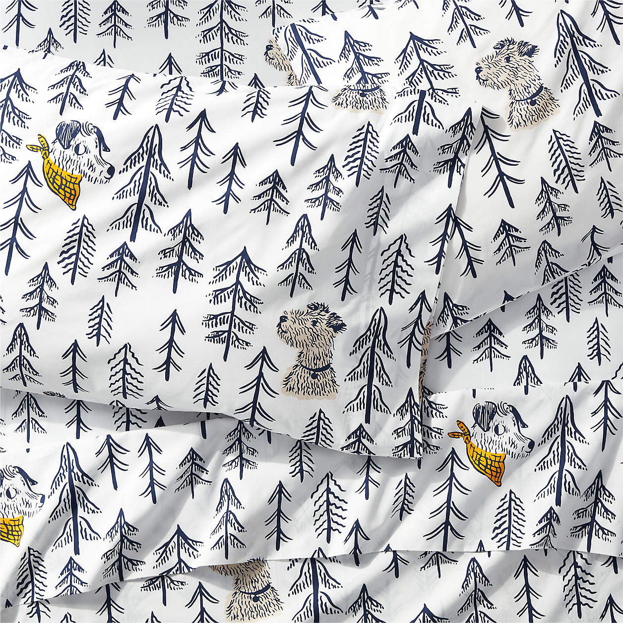 Organic Roxy Marj Dog Kids Full Sheet Set + Reviews | Crate & Kids