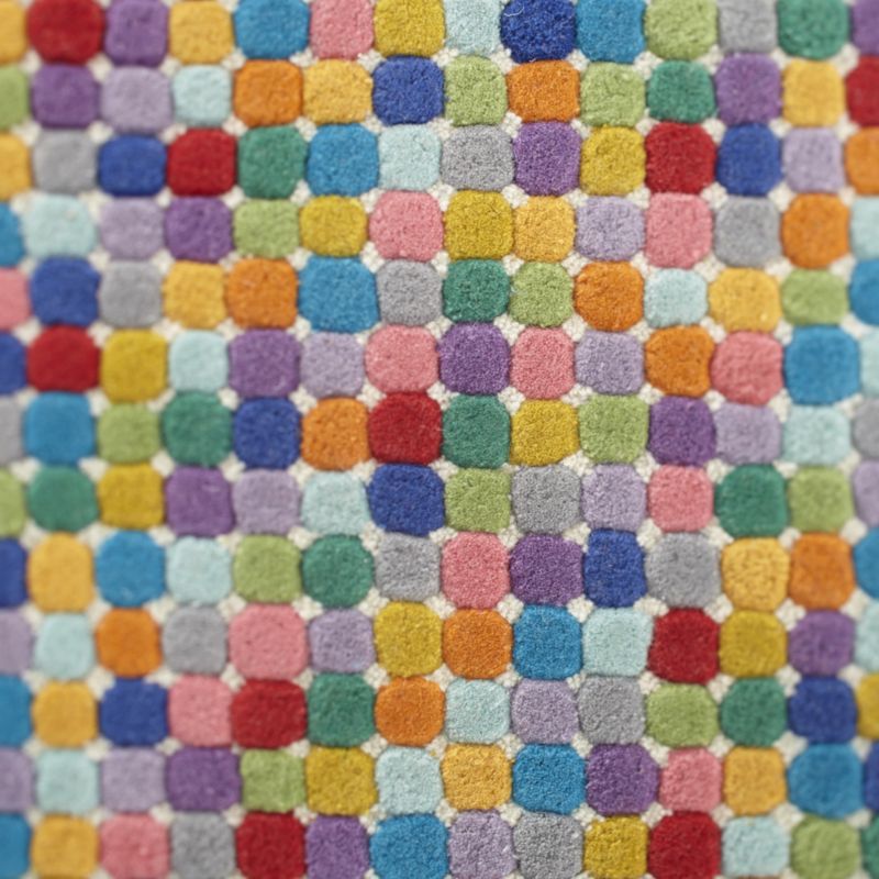 Rainbow Dot Kids Rug Swatch + Reviews | Crate & Kids