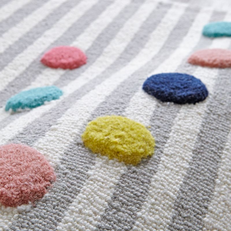 Sprinkles Colorful Stripe Kids Rug 8x10 + Reviews | Crate & Kids