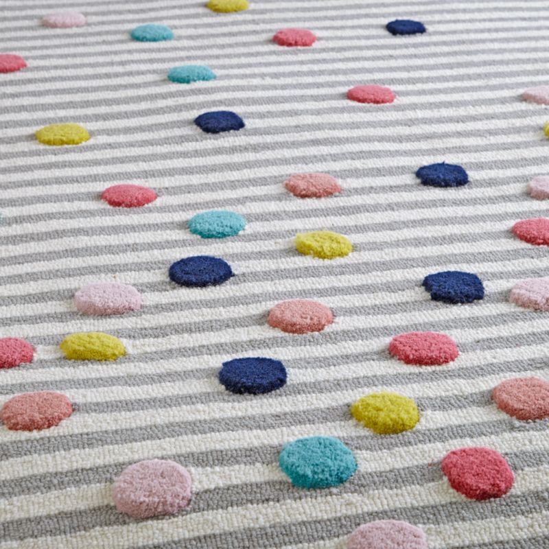 Sprinkles Colorful Stripe Rug 5x8 + Reviews | Crate & Kids