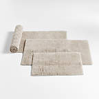 Rylan Organic Cotton Natural Taupe Bath Mat 24"x60" + Reviews | Crate ...