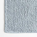 Rylan Organic Cotton Mist Blue Bath Mat 24"x60" + Reviews | Crate & Barrel