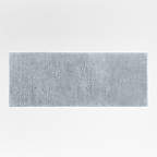 Rylan Organic Cotton Mist Blue Bath Mat 24"x60" + Reviews | Crate & Barrel