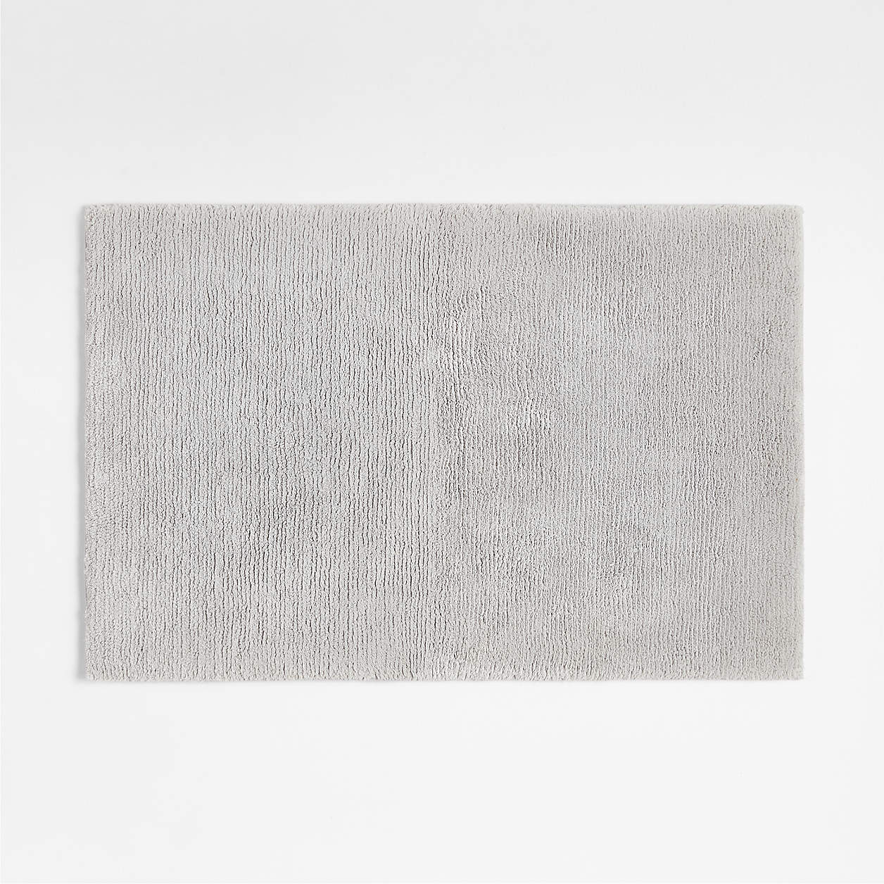 Rylan Organic Cotton Silver Bath Mat 24"x36" + Reviews | Crate & Barrel ...