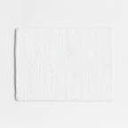 Rylan Organic Cotton White Bath Mat 18"x24" + Reviews | Crate & Barrel