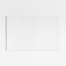 Rylan Organic Cotton White Bath Mat 24"x36" + Reviews | Crate & Barrel