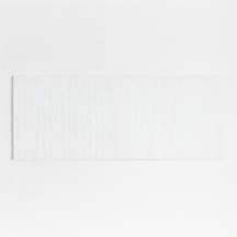 Rylan Organic Cotton White Bath Mat 24"x60" + Reviews | Crate & Barrel