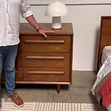 Tatum Walnut Mid-Century Wood Kids Twin Bed | Crate & Kids