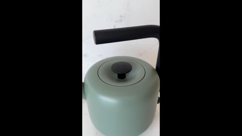 Fellow Clyde Electric Tea Kettle in Smoke Green + Reviews | Crate & Barrel