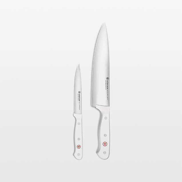 Wusthof Gourmet White 6" Chef's Knife + Reviews | Crate & Barrel
