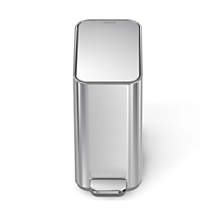 simplehuman Brushed Metal Bathroom Trash Can + Reviews | Crate & Barrel