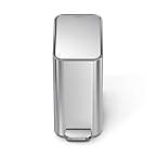 simplehuman Brushed Metal Bathroom Trash Can + Reviews | Crate & Barrel