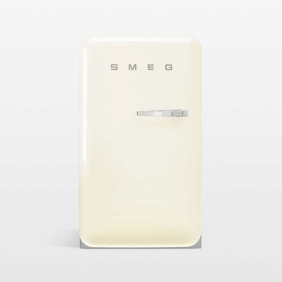 SMEG FAB10 Cream Left-Hinge Refrigerator | Crate & Barrel