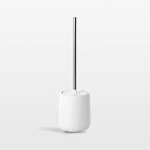 Blomus SONO White Bathroom Toilet Brush + Reviews | Crate & Barrel