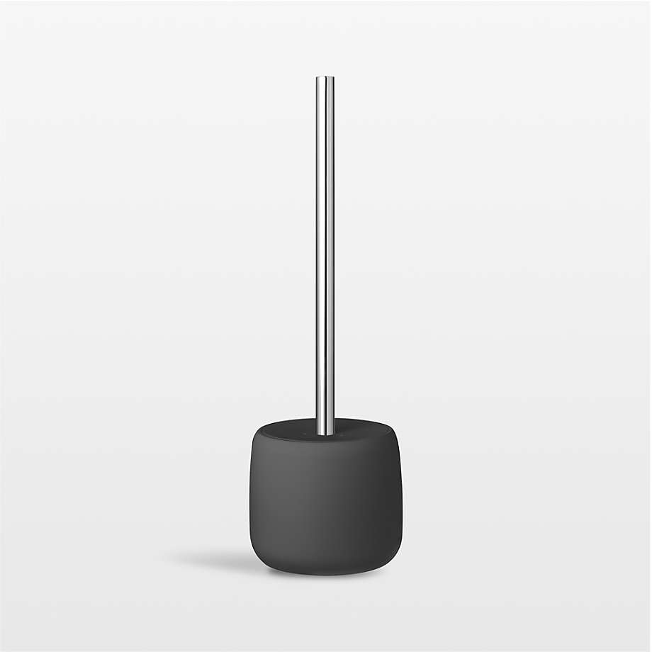 Blomus SONO Black Decorative Toilet Plunger and Holder | Crate & Barrel