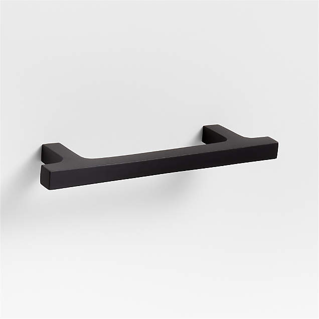Round 4" Matte Black Bar Pull + Reviews | Crate & Barrel