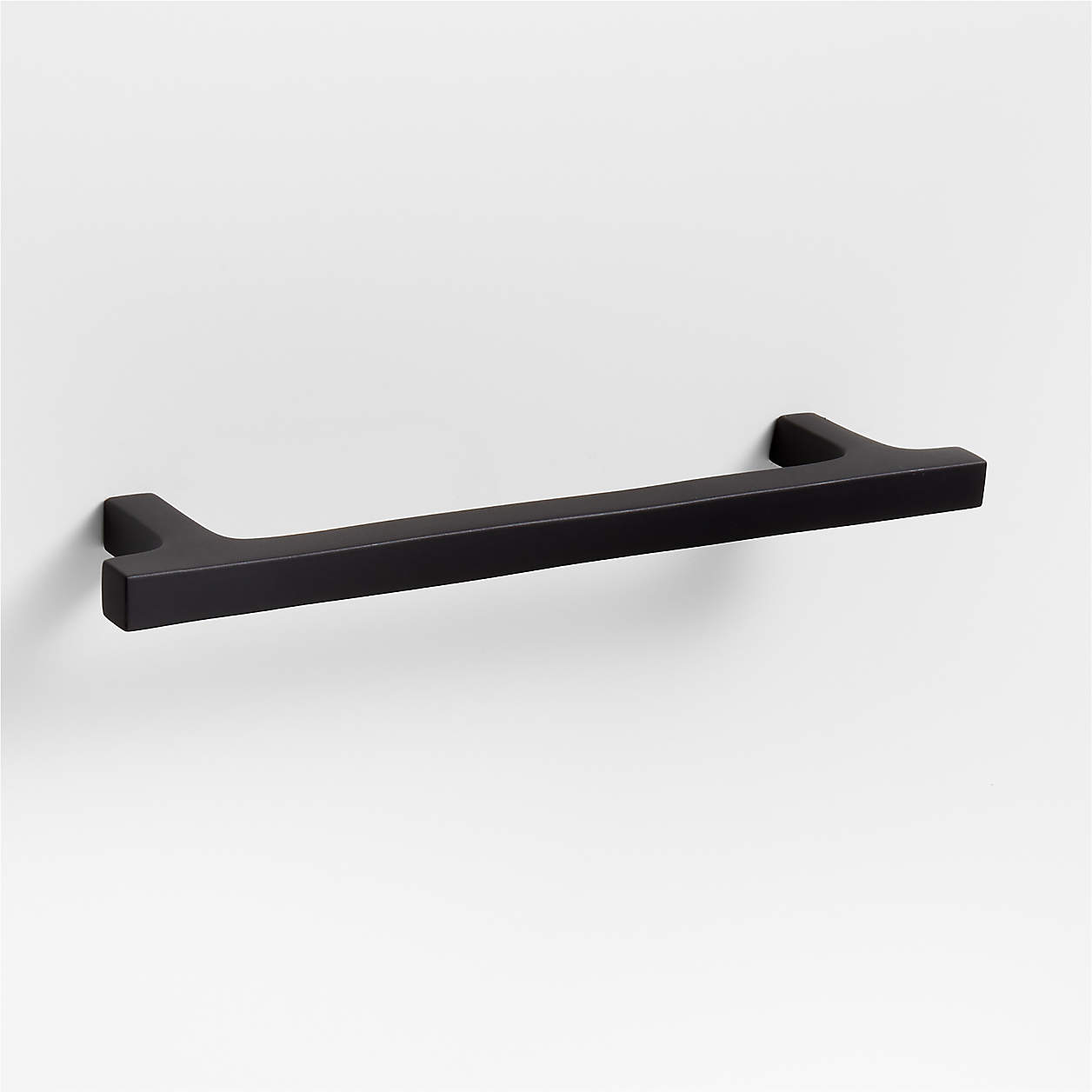 Square Edge 6" Matte Black Cabinet Drawer Bar Pull + Reviews | Crate ...