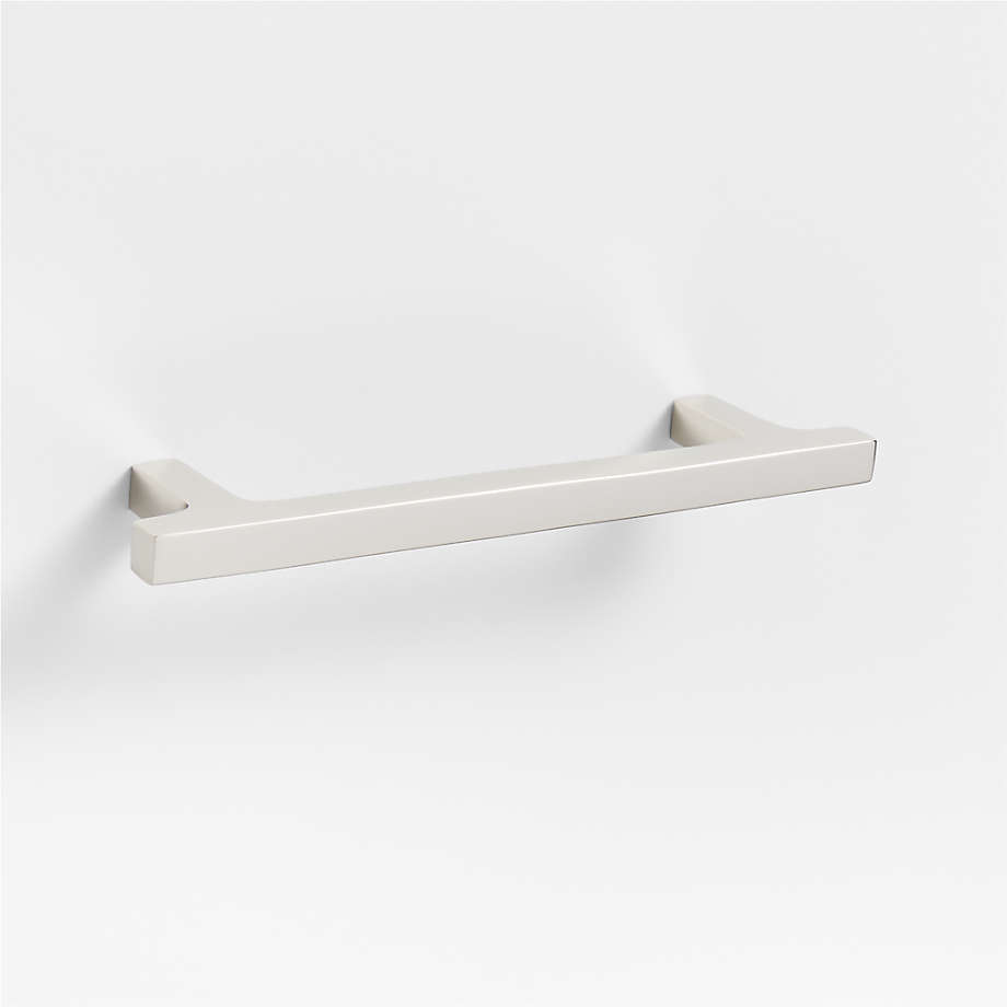 Square Edge 5" Polished Chrome Cabinet Drawer Bar Pull | Crate & Barrel
