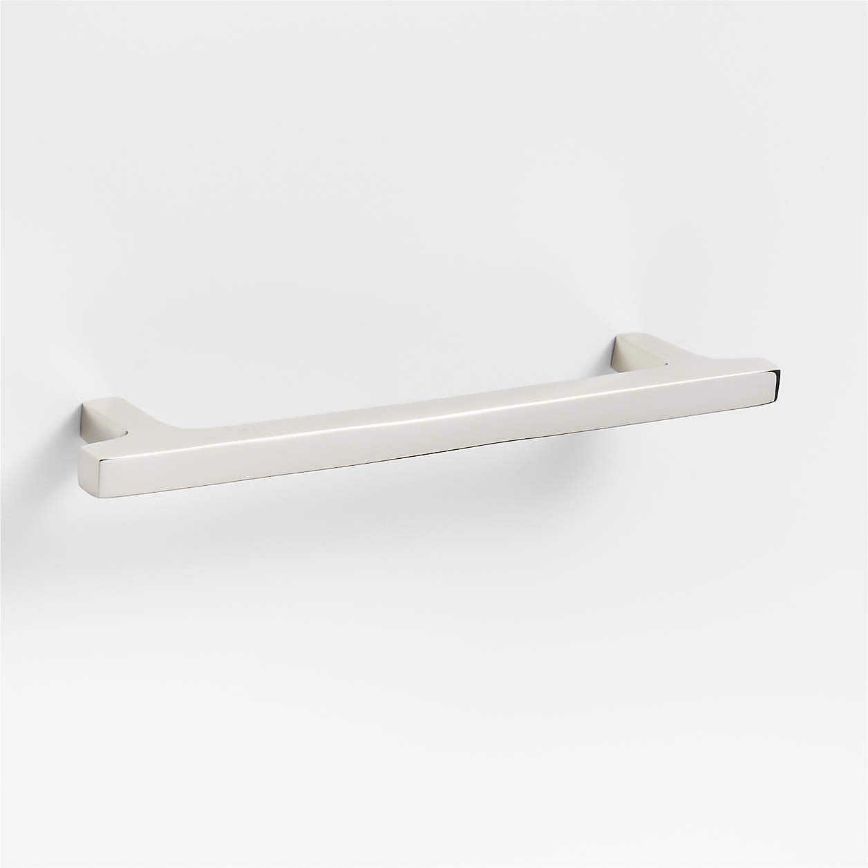 Square Edge 6" Polished Chrome Cabinet Drawer Bar Pull | Crate & Barrel