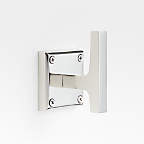 Square Edge Polished Chrome Bathroom Towel Hook + Reviews | Crate & Barrel