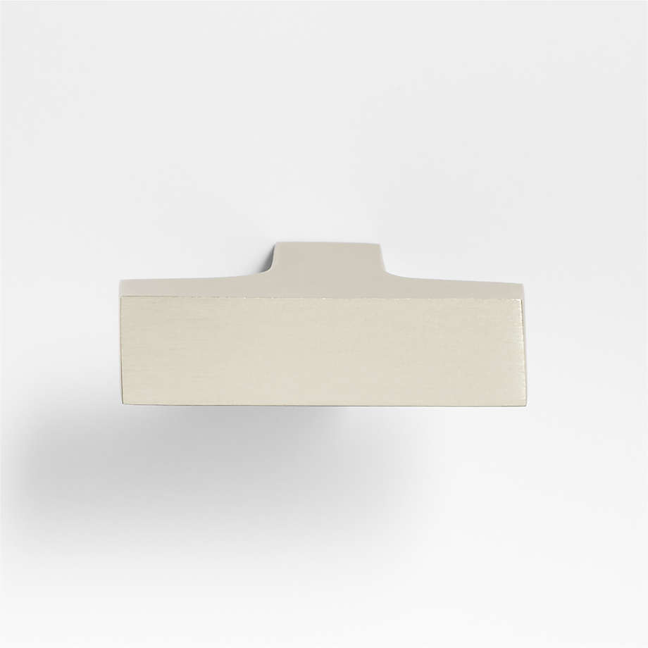 Square Edge Brushed Nickel Cabinet Knob | Crate & Barrel Canada