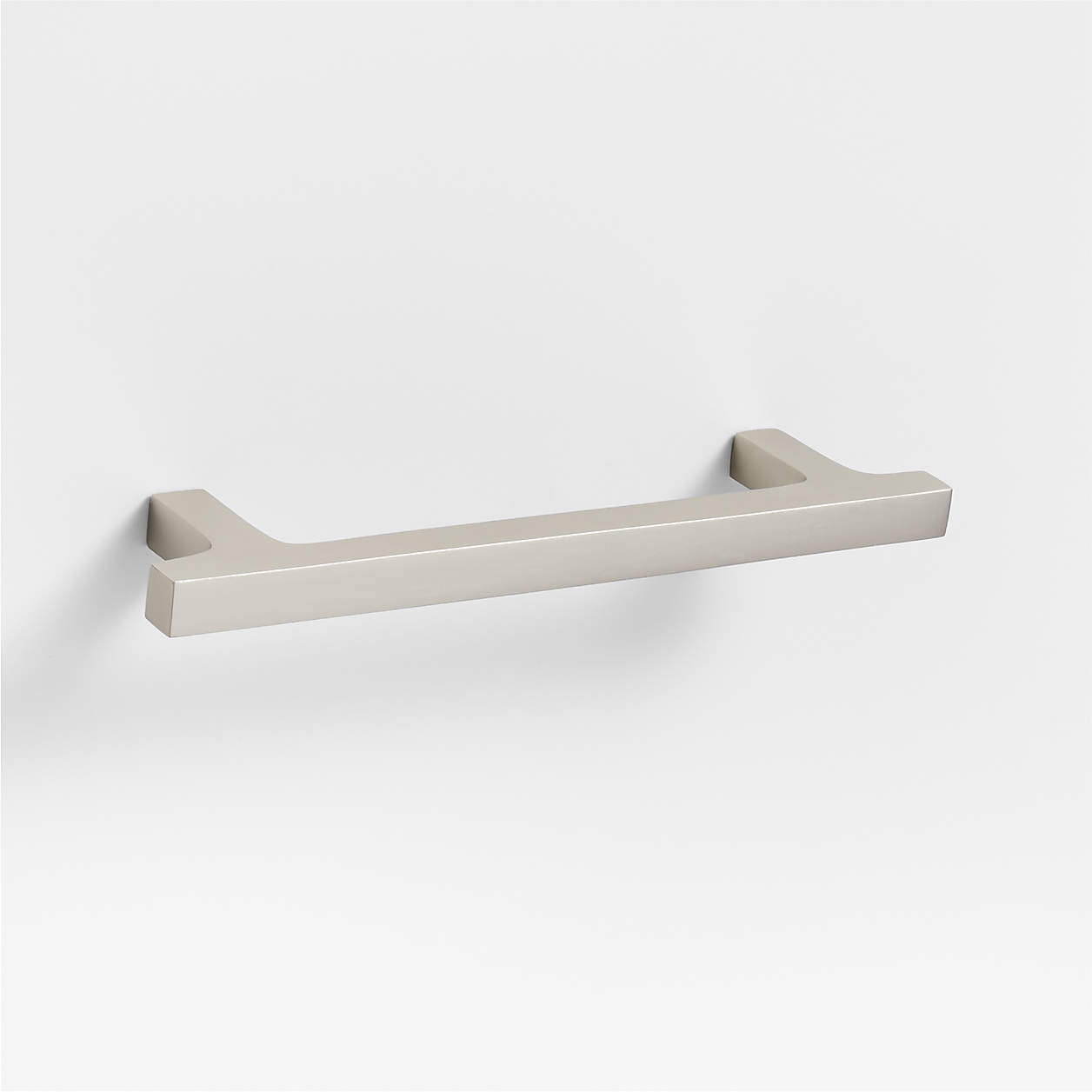 Square Edge 5" Brushed Nickel Cabinet Drawer Bar Pull | Crate & Barrel