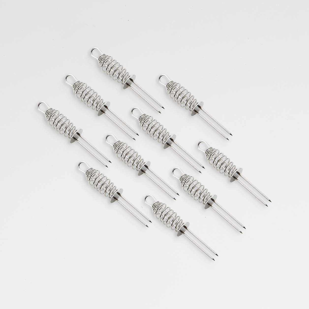 Stainless Steel Spiral Corn Holders, Set of 10 + Reviews | Crate & Barrel